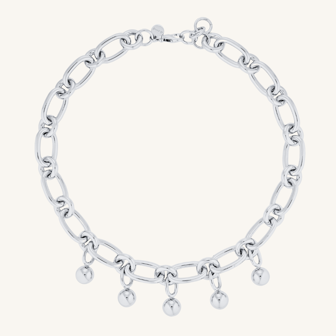 Sphere Chain Necklace - Silver – GIMME